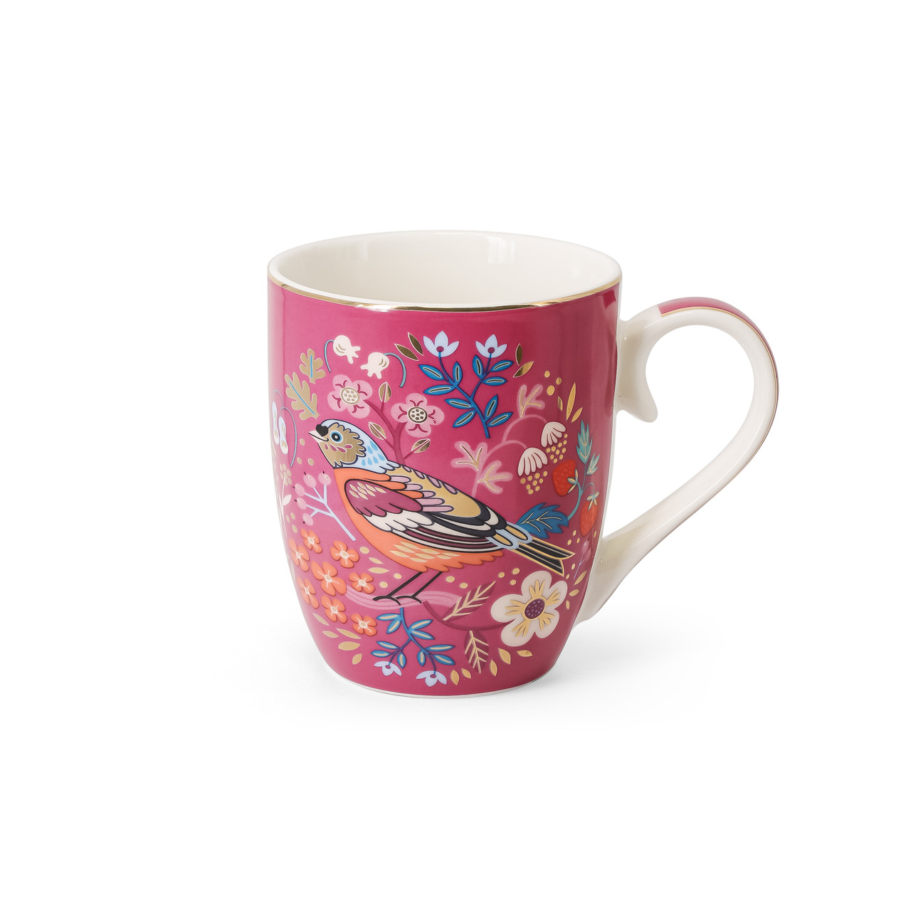 4 Birdy Mugs (Bone China) in a Gift Box - Tipperary Crystal