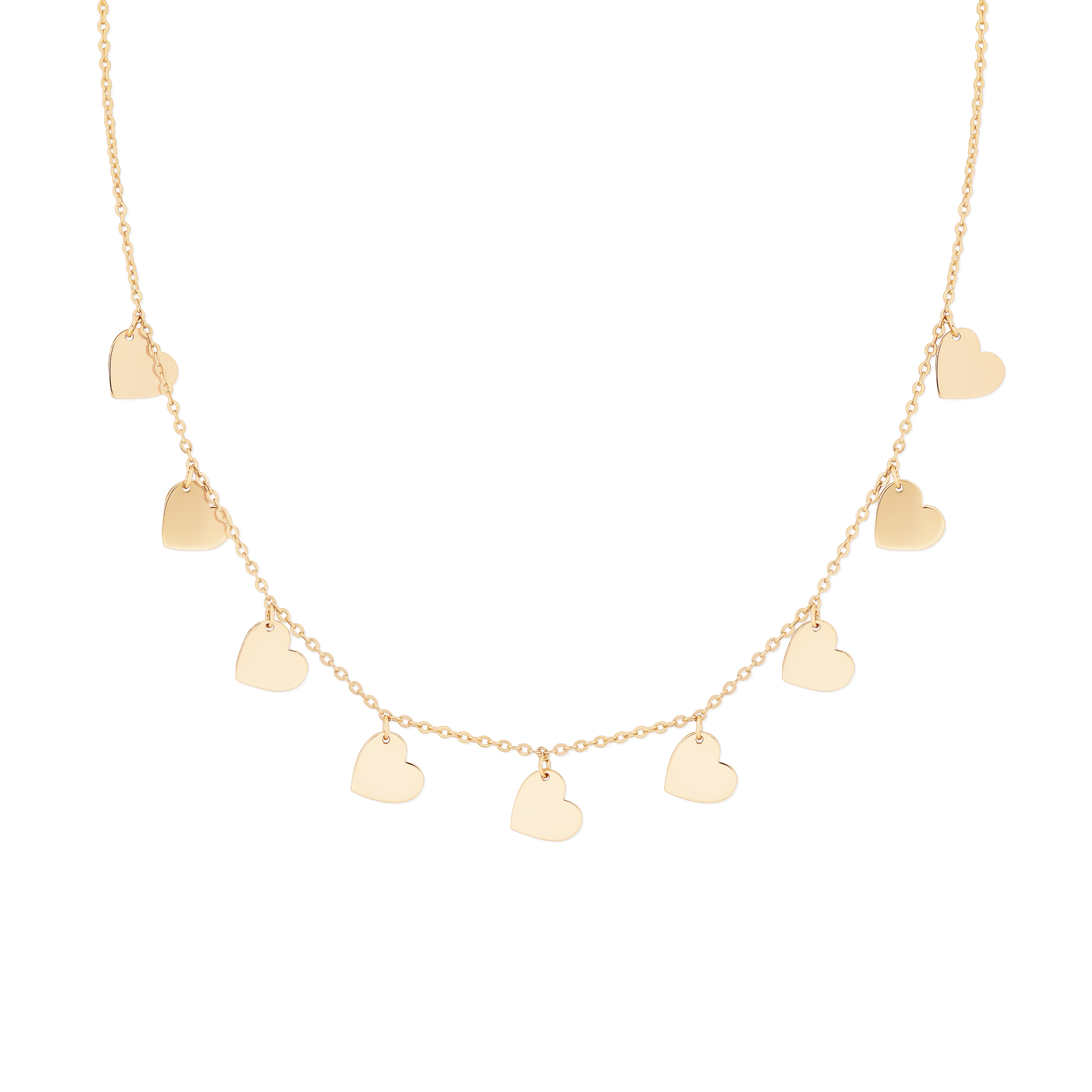 NINE HEART NECKLACE GOLD - NEW 2024