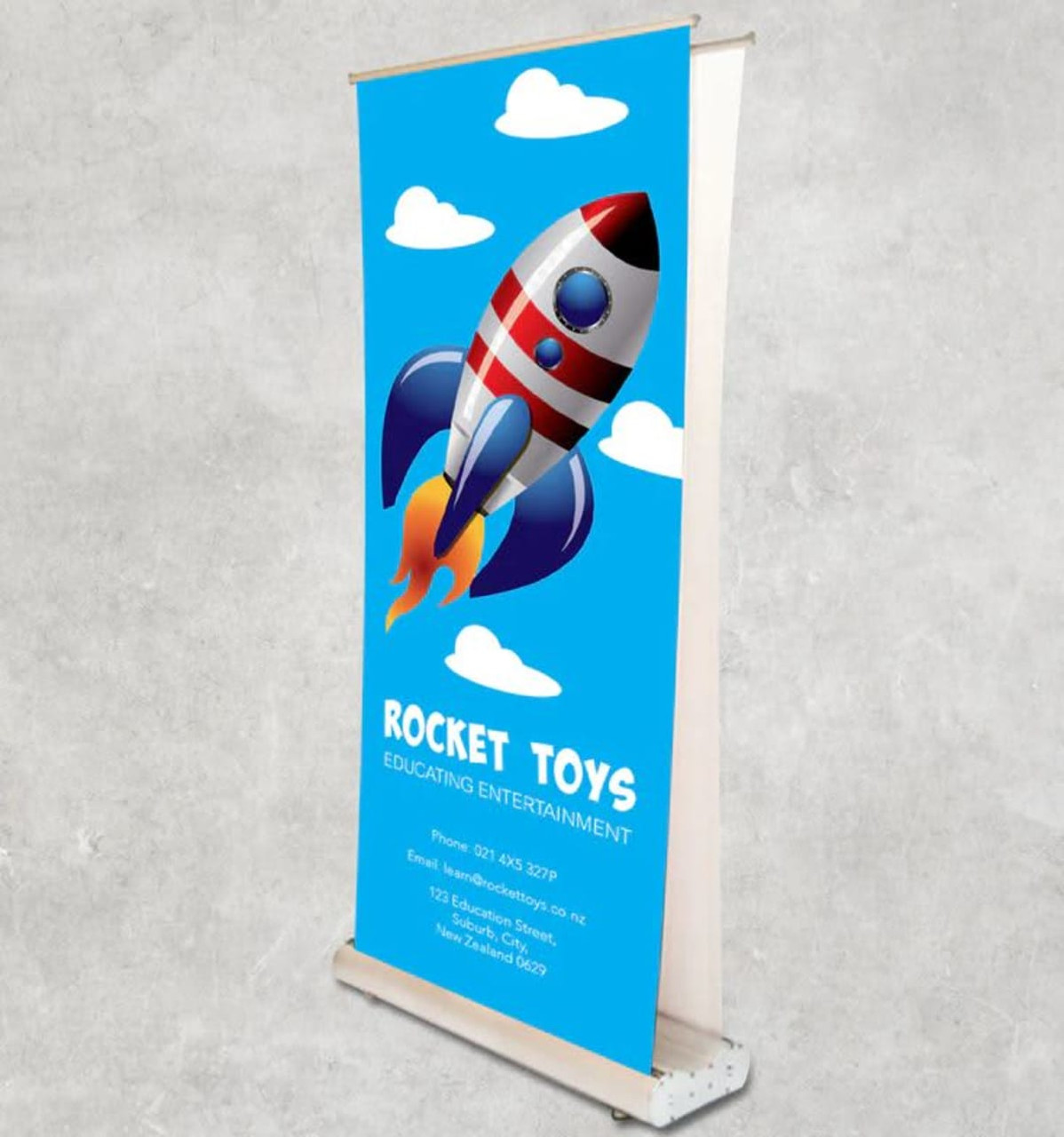 Double Sided Light Weight Pull Up Banner 850mm x 2000mm - Tell and Sell Ltd