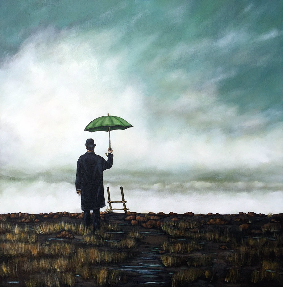"DECISIONS" ACRYLIC PAINTING. (SOLD) - Joelle Cathleen Studios