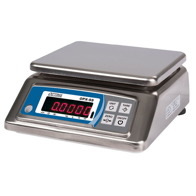 Optima Large Platform Washdown Bench Scale 6kg - Scales.net