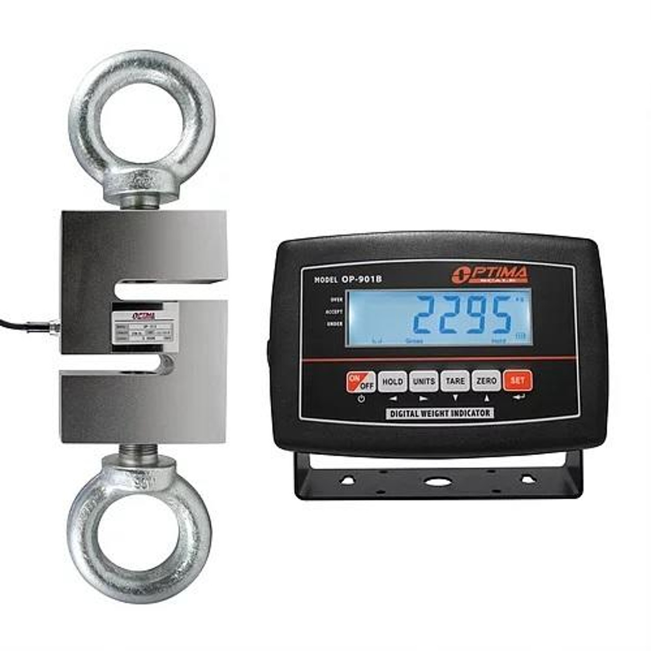 OPTIMA OP-926 HANGING SCALE, 5000 LBS X 0.5 LB - Scales.net