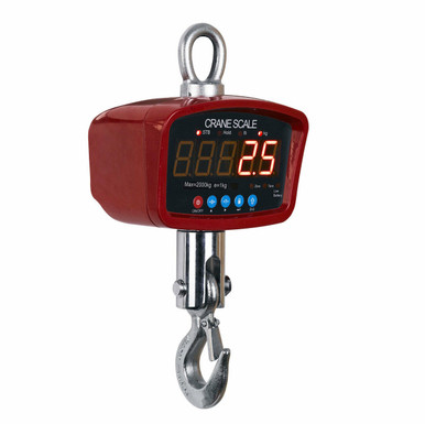 Optima General Purpose LED Crane Scale 2000lbs - Scales.net