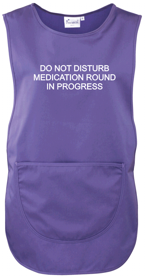 Do Not Disturb Nurse on Drug Round Tabards - Create your own message
