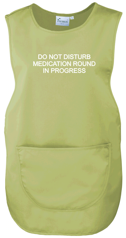 Do Not Disturb Nurse on Drug Round Tabards - Create your own message