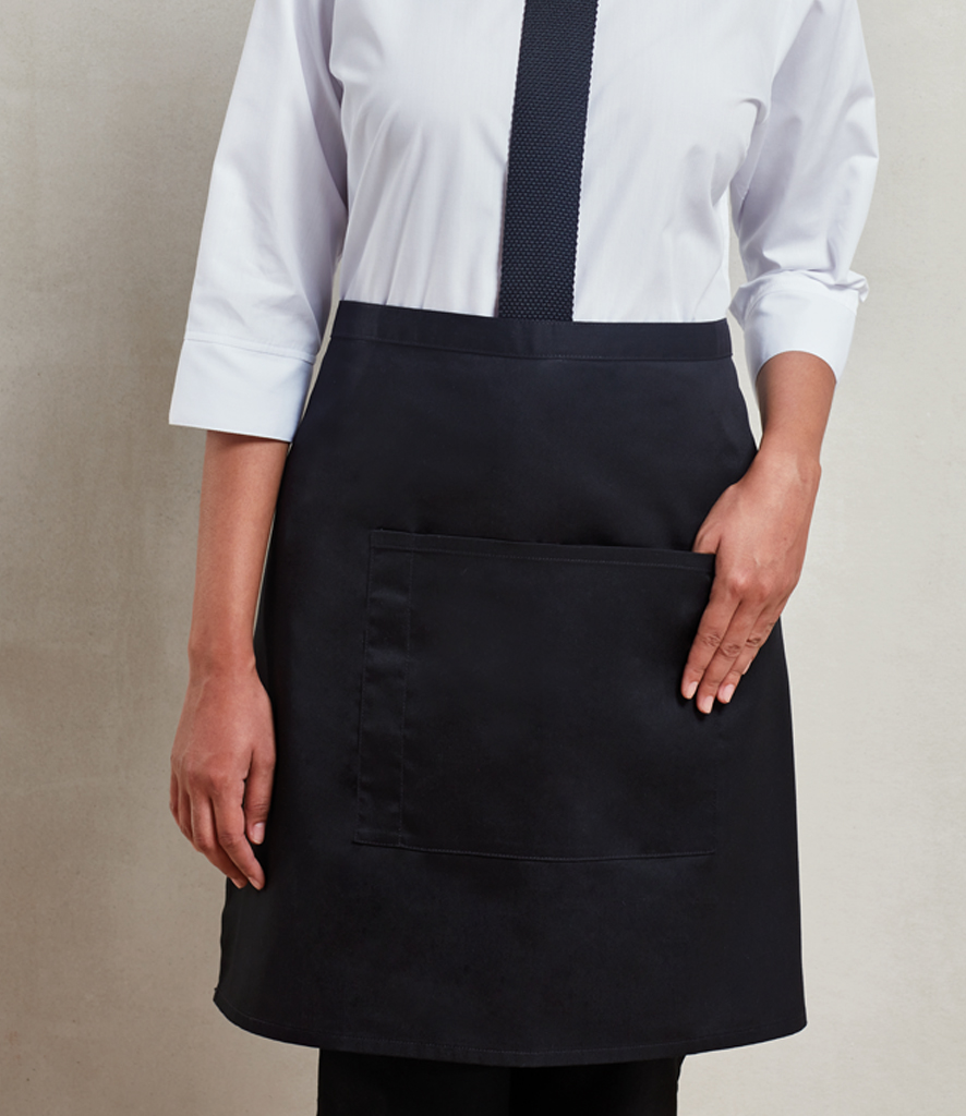 Premier 'Colours' Mid Length Apron with Pocket - Embroidered with your Logo
