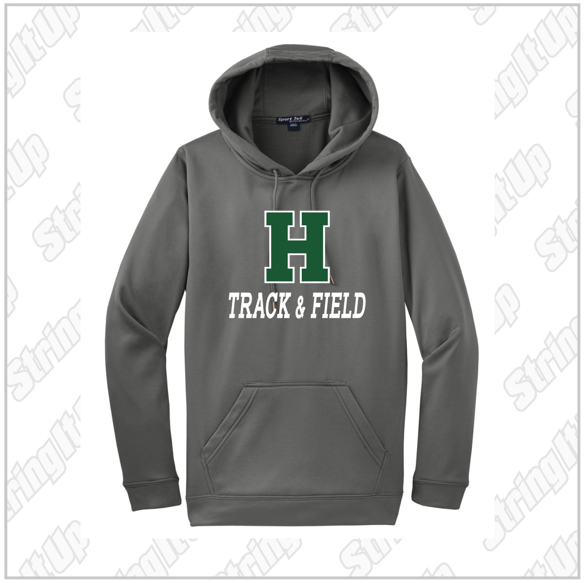 Harborfields Lacrosse Adult Heather Grey Hoodie