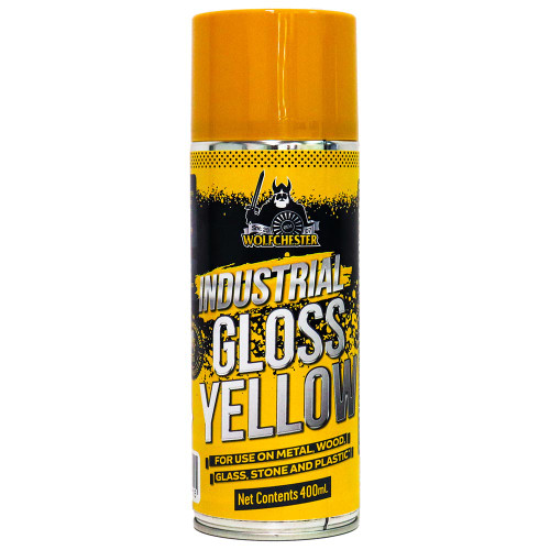 Industrial Yellow Gloss Aerosol Paint - Wolfchester Australia