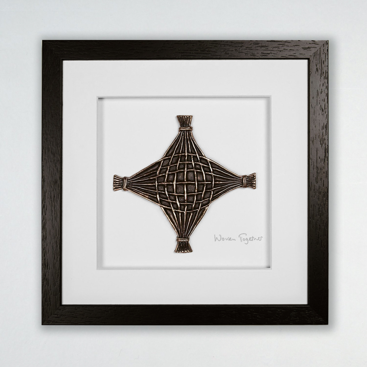 Woven Together - Framed Carved Bronze - The Twisted Shamrock