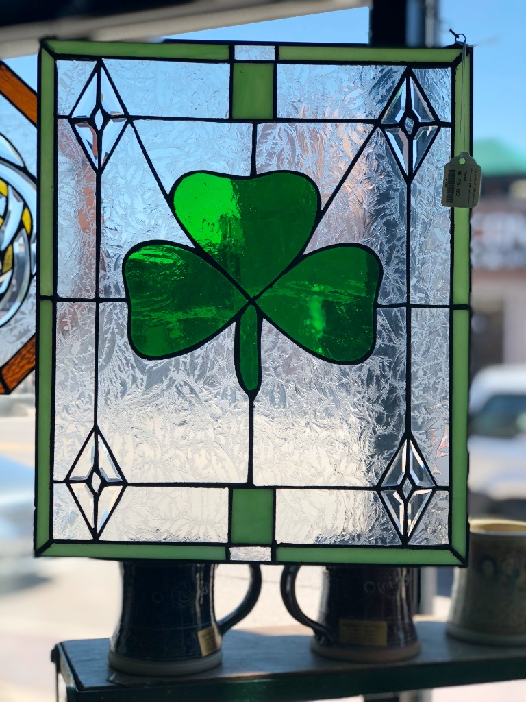 Shamrock Stained Glass Windows
