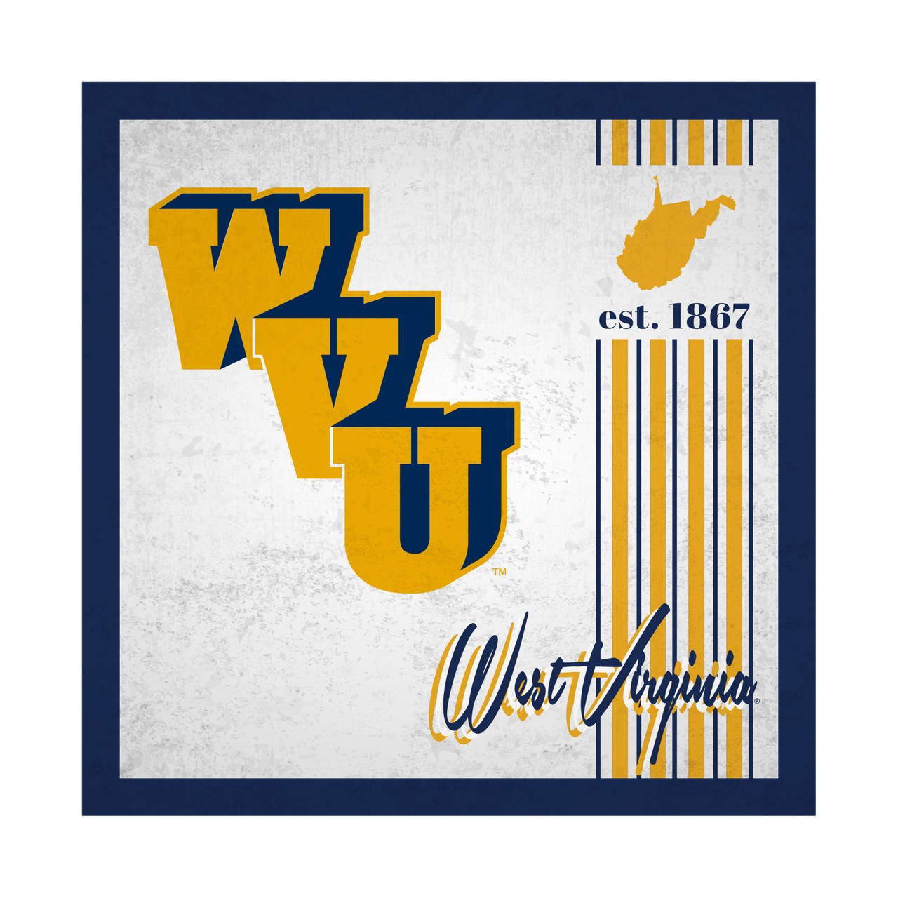 West Virginia Mountaineers Sign Wood 10x10 Album Design - Caseys ...