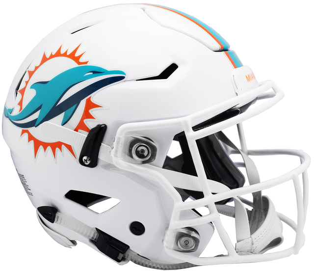 Miami Dolphins Helmet Riddell Authentic Full Size SpeedFlex Style ...