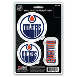 Edmonton Oilers Decal Die Cut Team 3 Pack - Special Order - Caseys ...