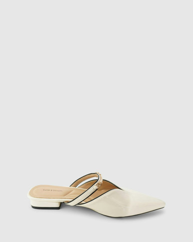 Magic Hour Ballet Slide - Off White Patent - The DOM