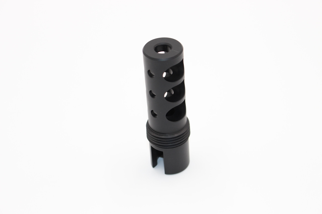 10/22 CLAMP-ON MUZZLE BRAKE WITH 3/4 NPT OUTER THREADING. . - JAGER PMC