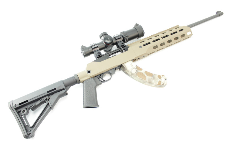 FLAT DARK EARTH CERAKOTE-RUGER 10/22 RIFLE CHASSIS SYSTEM-2-PIECE