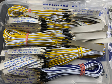 Piezoelectric PVDF Sensor With Leads