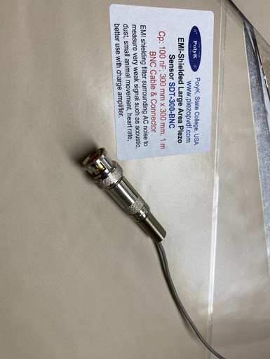 EMI-Shielded Low-Noise Large Size 300 mm x 300 mm Flexible Piezo PVDF ...