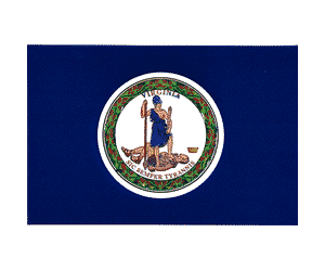Virginia Flag Decal