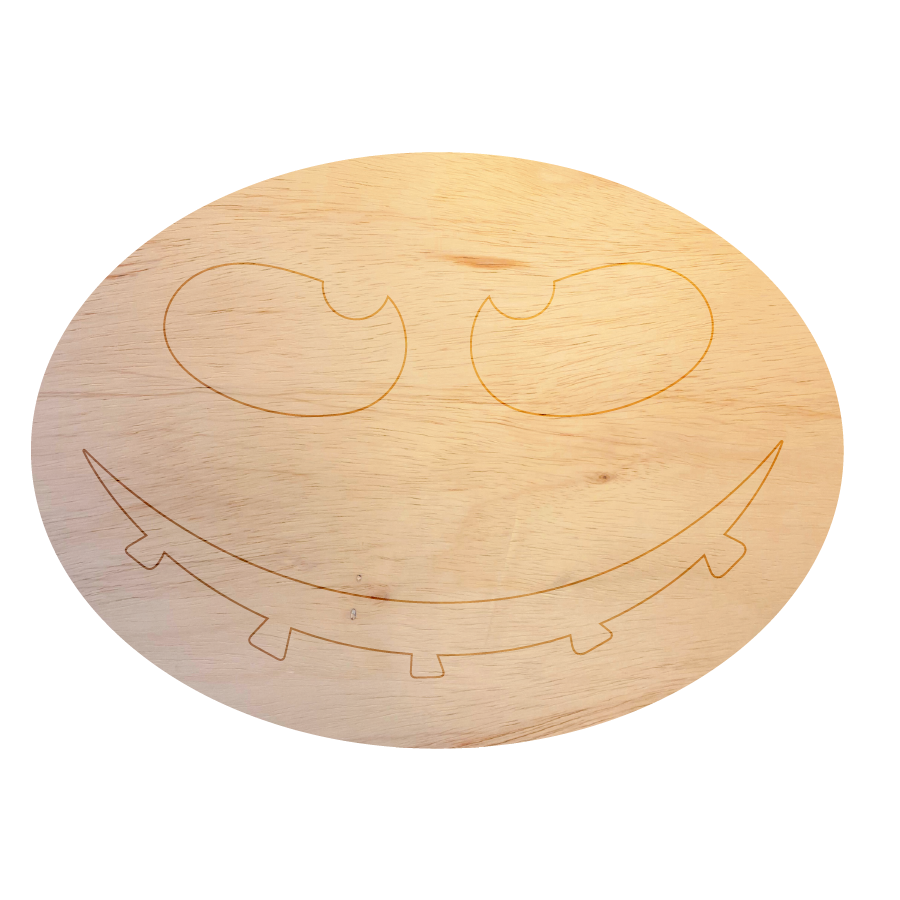 Wood Scary Face Craft Cutout, Unfinished Kids Halloween DIY - Awesome ...