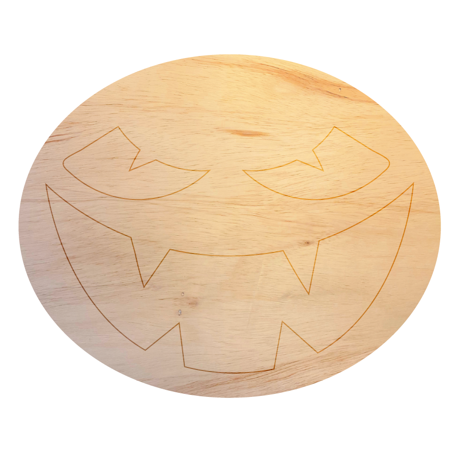 Blank Wood Scary Face Shape, Halloween Wood Craft, DIY - Awesome Life Craft