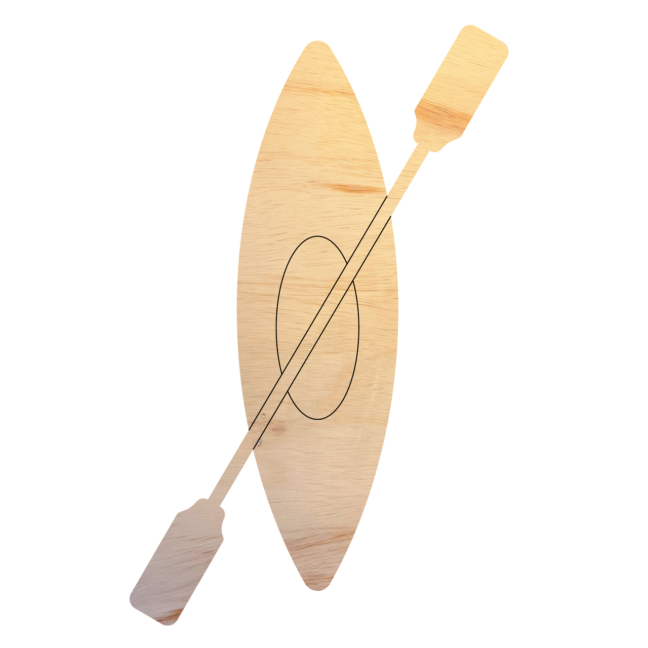 Wood Camping Kayak Shape, Unfinished Kayak Craft Cutout - Awesome Life ...