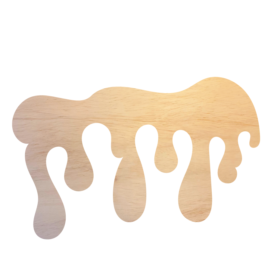 Blank Wood Slime Cutout, Unfinished Halloween Shape - Awesome Life Craft