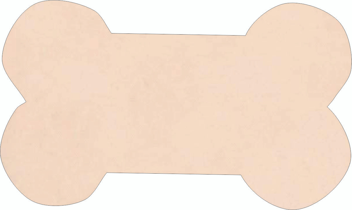 Dog Bone Leather Shape, Leather Dogbone Cutout - Awesome Life Craft