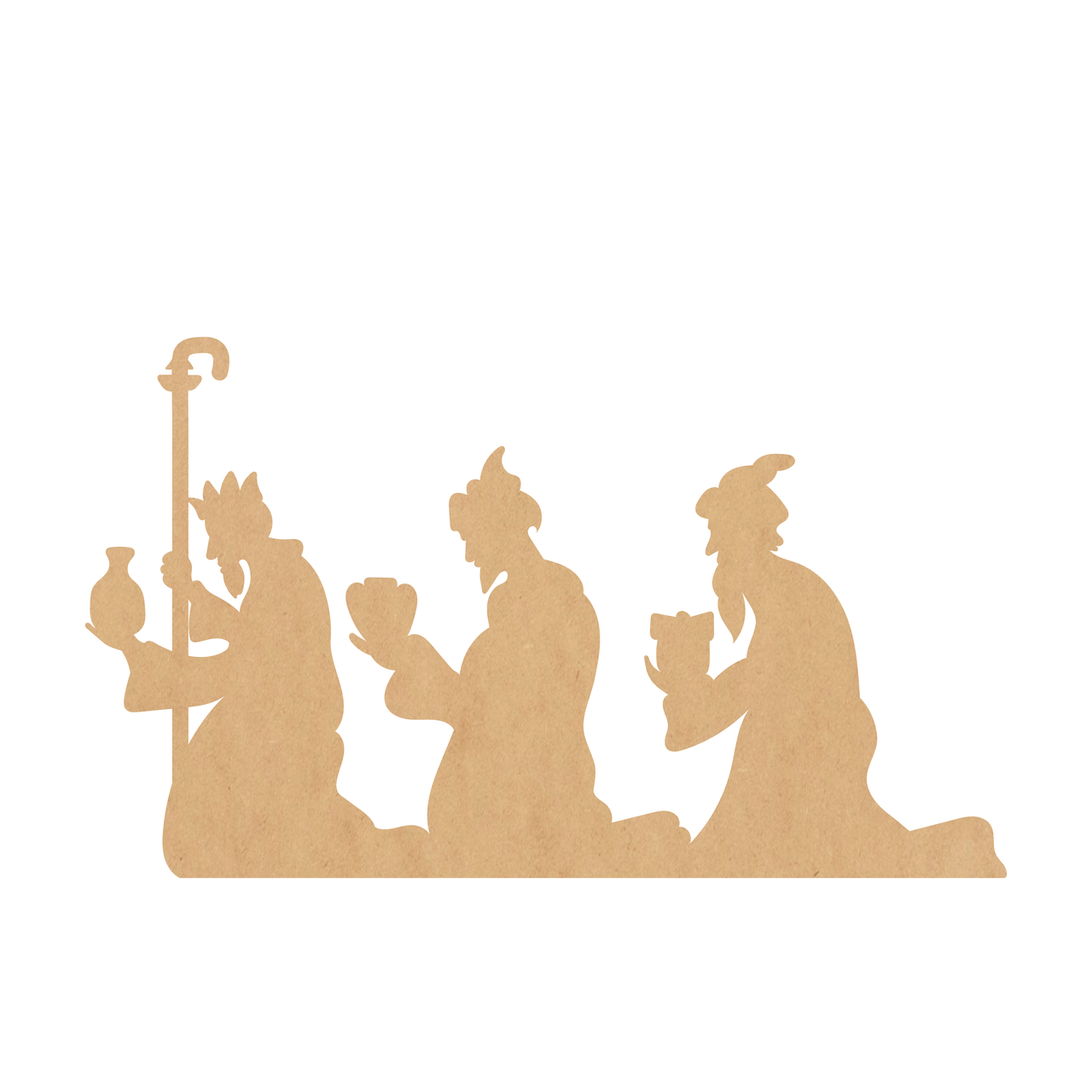 Wood Christmas Three Kings Shape, Unfinished Craft Cutout - Awesome ...