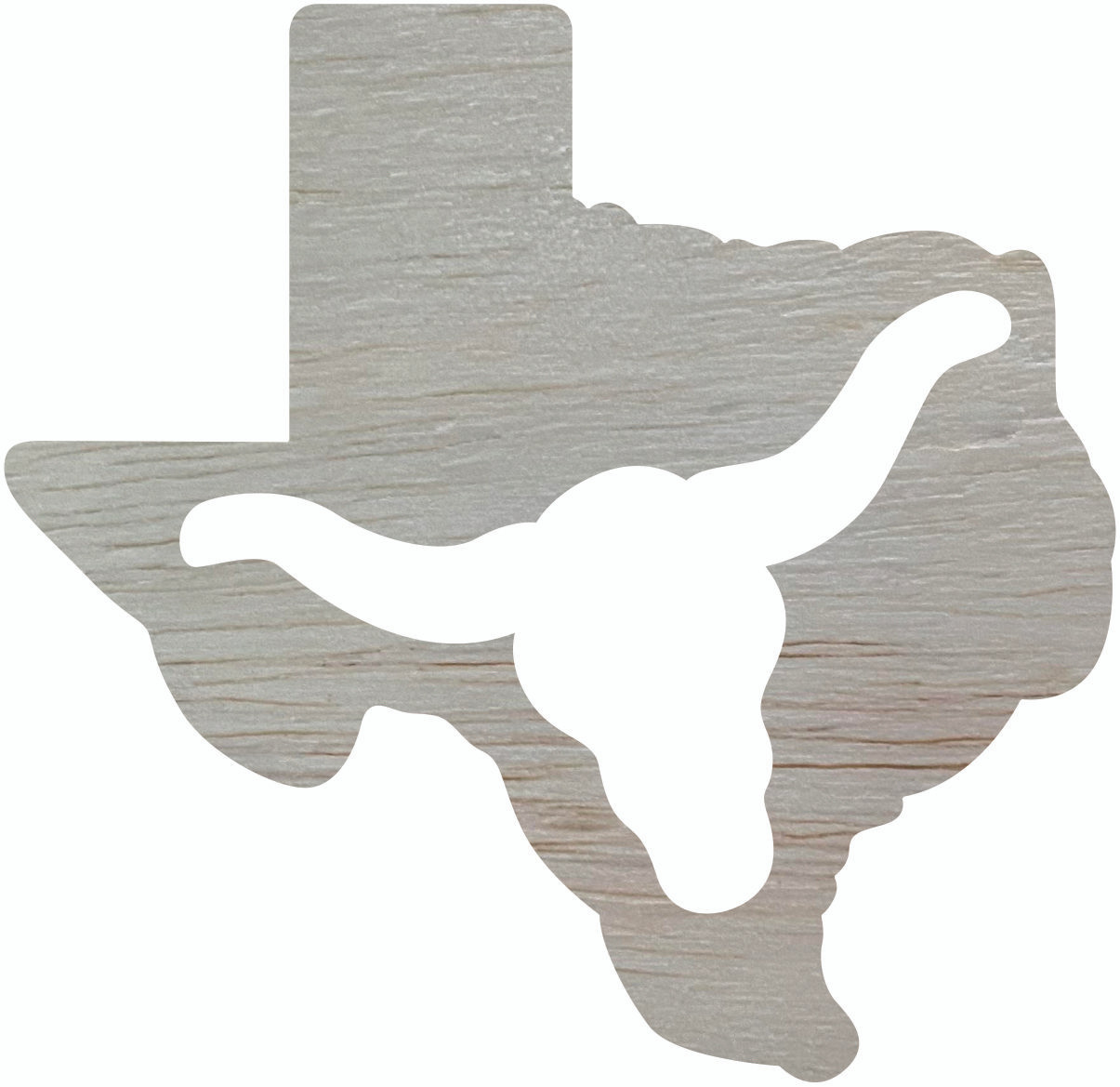 Texas Longhorn Wood Shape, Unfinished Paintable Craft - Awesome Life Craft