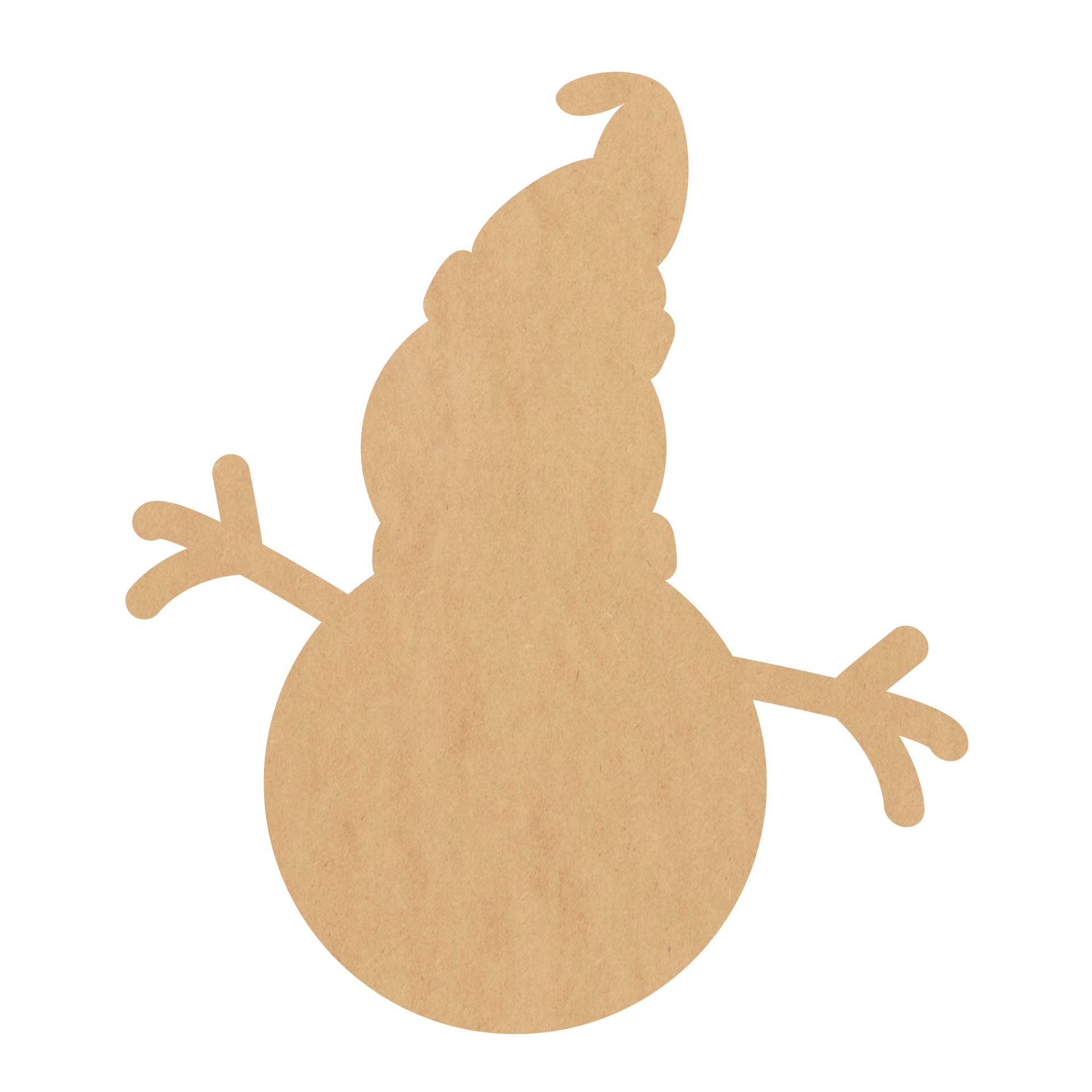 Winter Snowman Wood Cutout, Unfinished Snowman Craft - Awesome Life Craft
