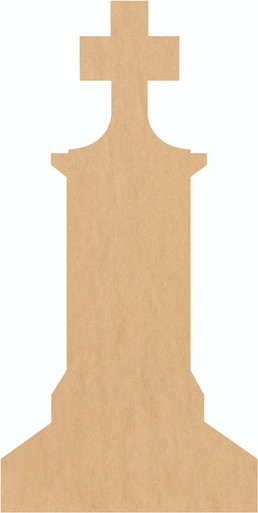Wood Cross Grave MDF Shape, Unfinished Halloween Wood - Awesome Life Craft