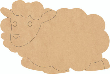 Sheep Nativity Scene Acrylic Shape, Craft Sheep Cutout - Awesome Life Craft