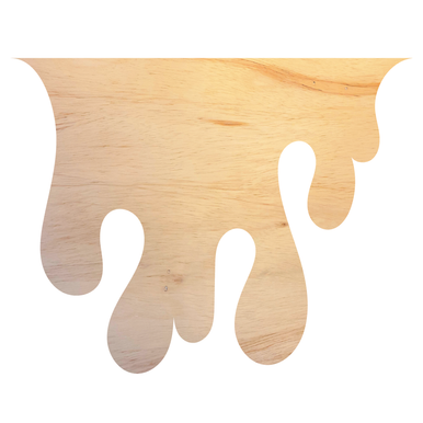 Unfinished Slime Real Wood Cutout, Halloween Craft Shape - Awesome Life ...