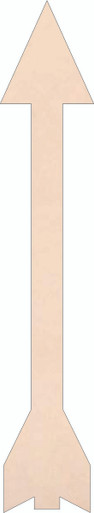 Arrow Leather Shape, Real Leather Arrow Blank Cutout - Awesome Life Craft