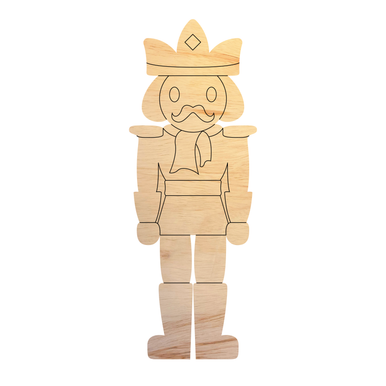 Wood Nutcracker Shape, Christmas Nutcracker Craft Cutout - Awesome Life ...