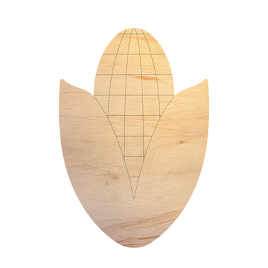 Cute Corn Wood Shape, Unfinished Farm Corn Wood Cutout - Awesome Life Craft
