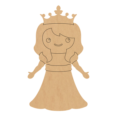 Christmas Princess Kid Shape, Unfinished Princess Cutout - Awesome Life ...