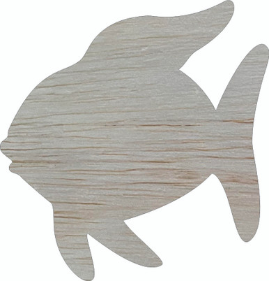 Angel Fish Wood Shape, Unfinished Sea Animal Wooden Cutout - Awesome ...