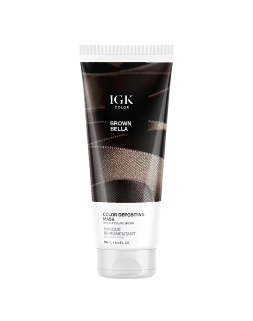 IGK Brown Bella Color Depositing Mask 6oz - Shopmasello.com