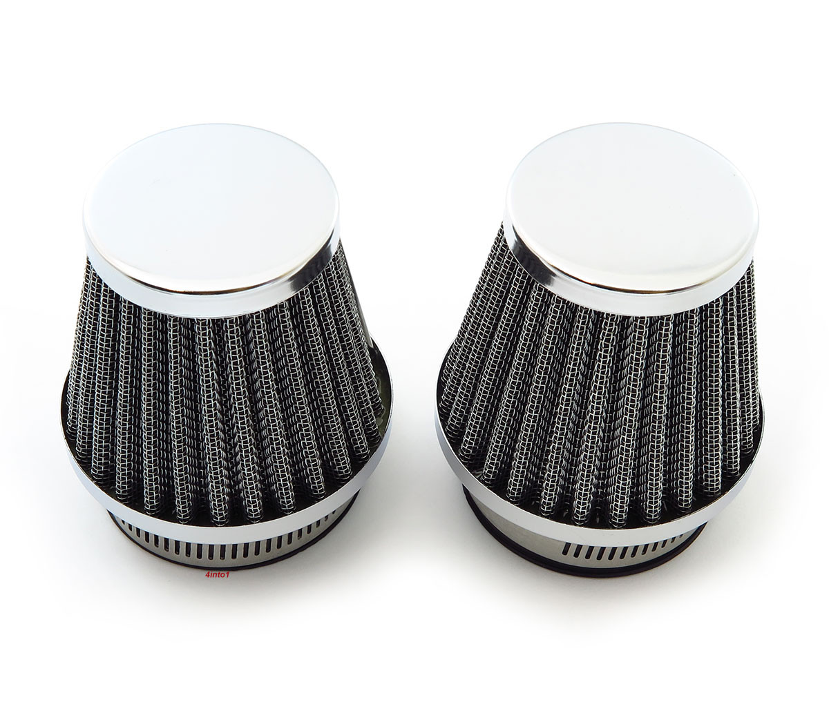 Set of 2 - Chrome Performance Air Filter Pods - 52mm - Honda CB350 ...