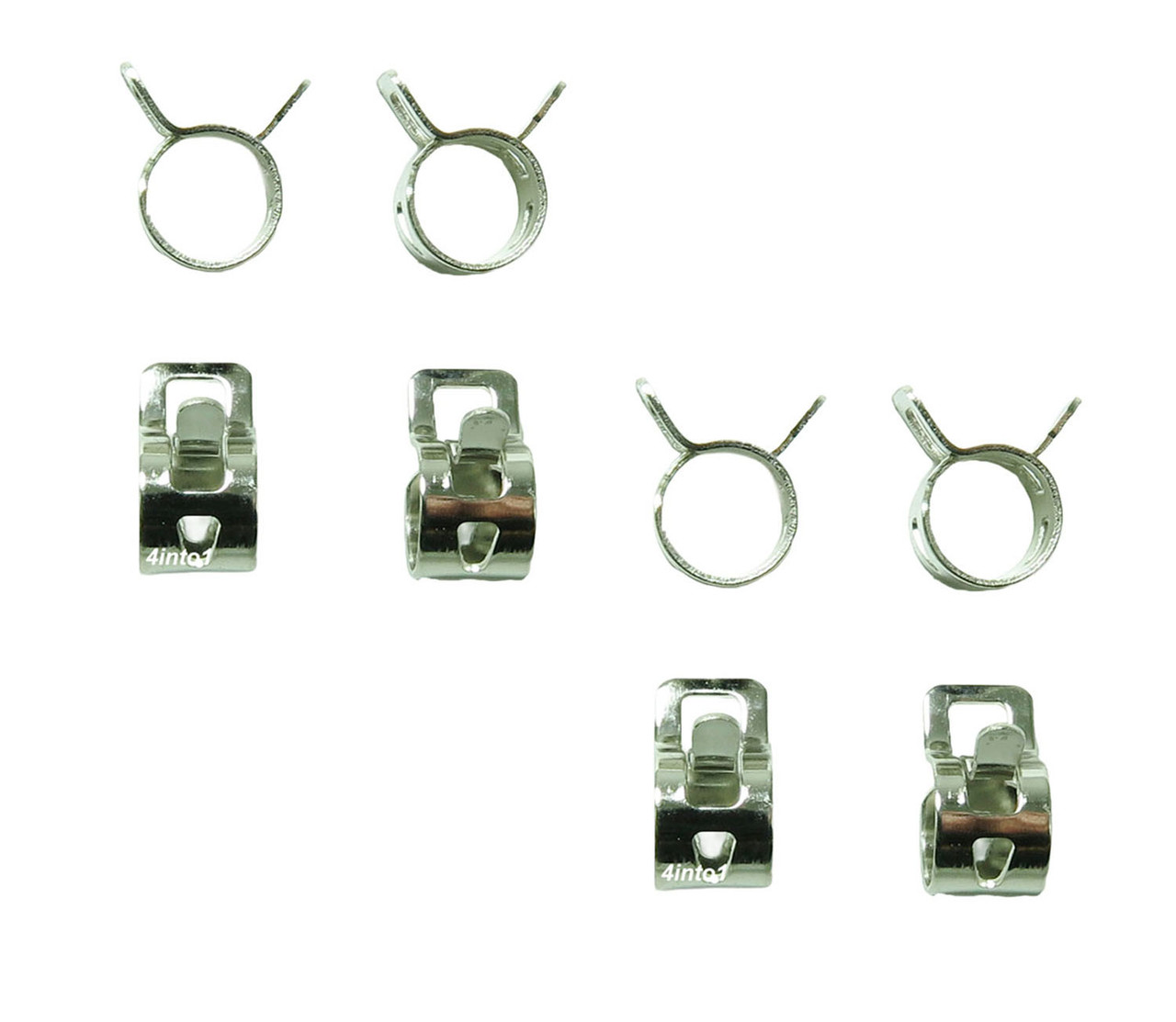 Set of 8 - Heavy Duty Fuel Line Clips - 1/4"