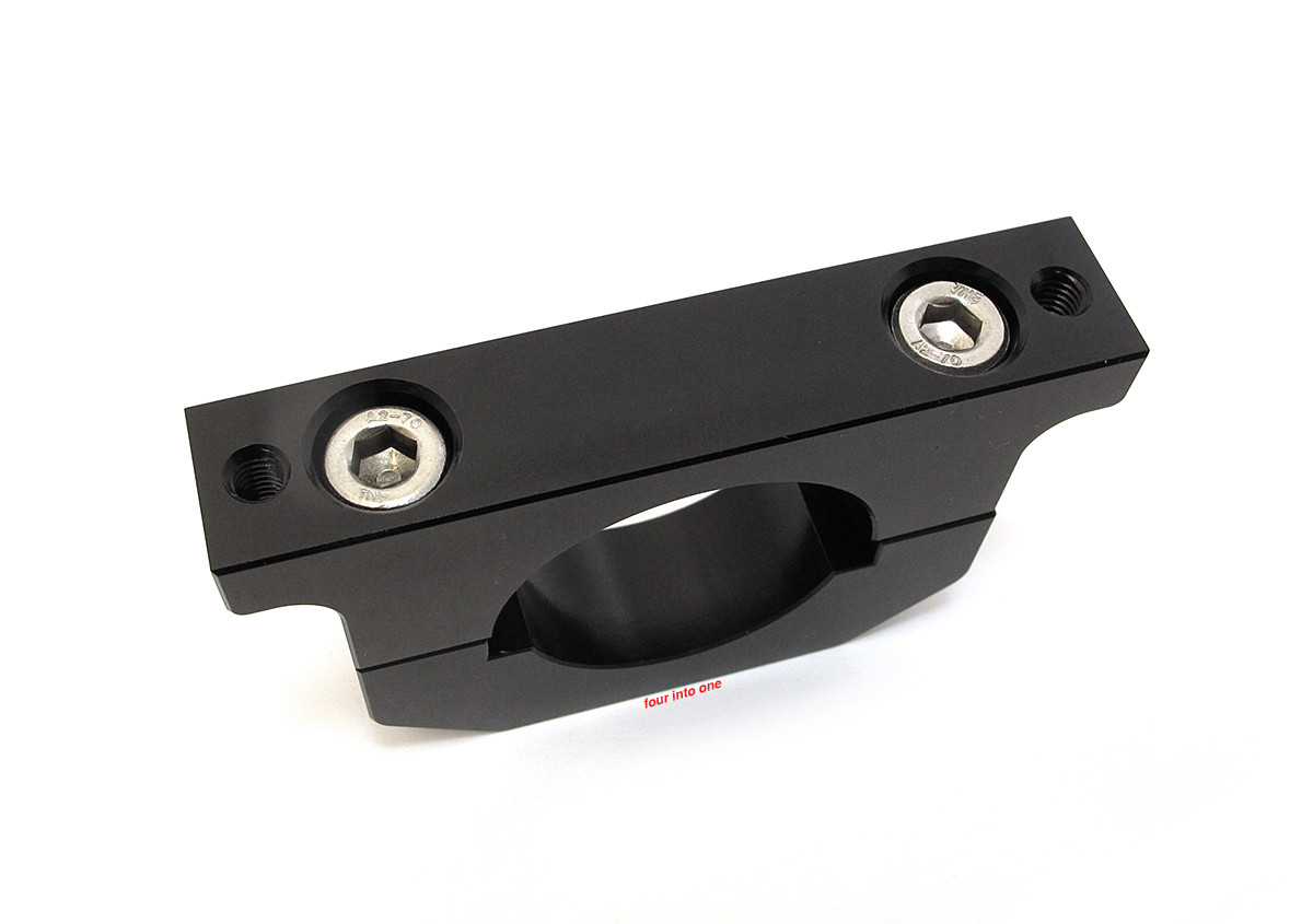TTR400 Oil Cooler Frame Mount Bracket - Black - Honda CB350F CB400F