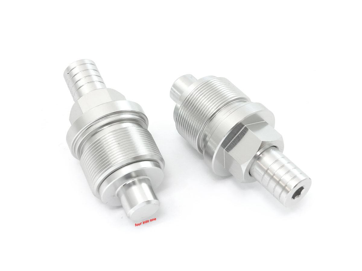 TTR400 Preload Adjuster Set - 35mm - Silver