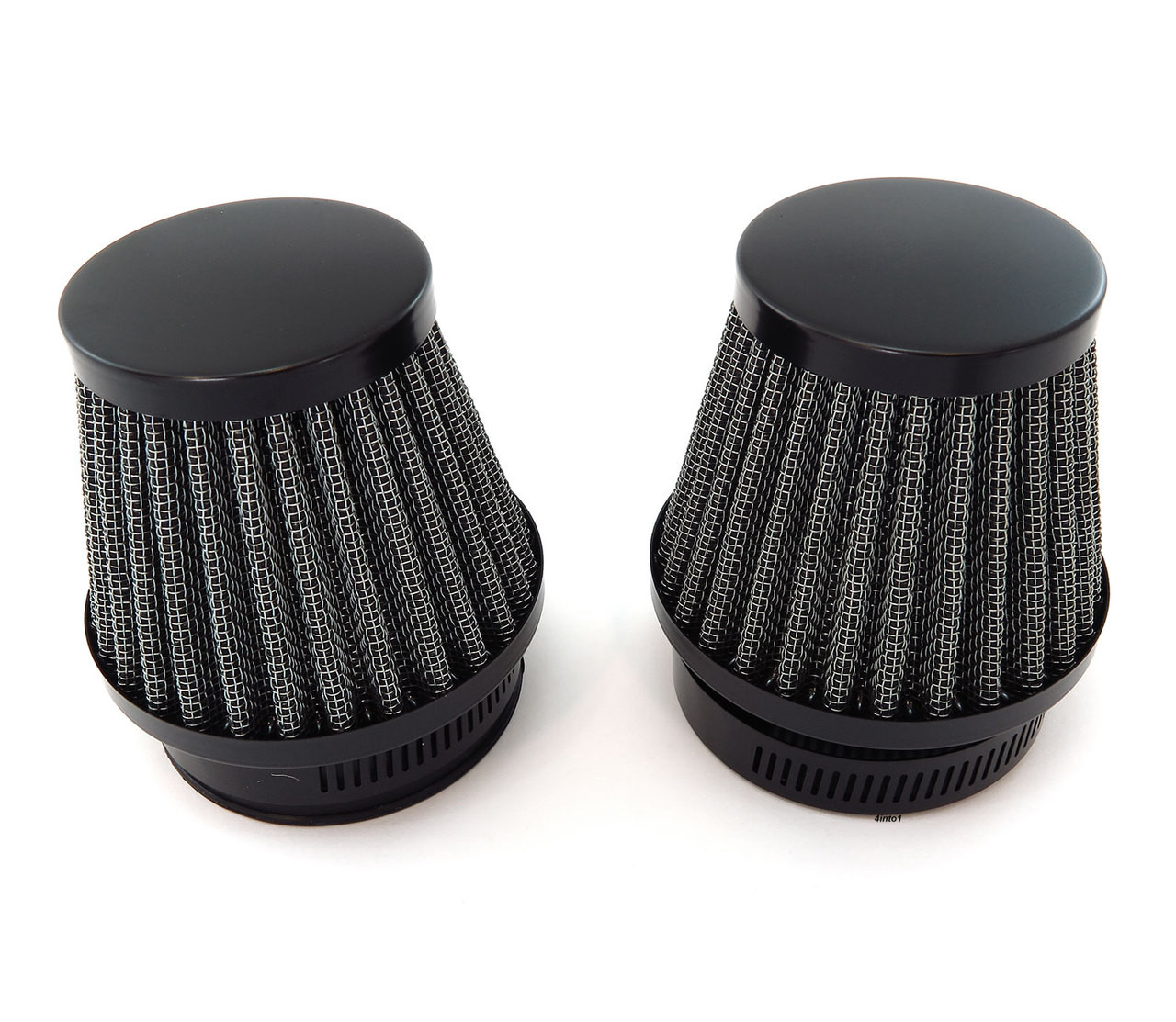 Set of 2 Black Pod Filters Pod - 54mm - Honda CB/CM400/450 CX/GL500/650
