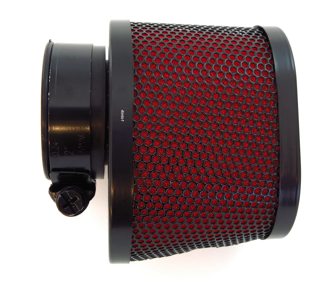 Black & Red Oval Pod Filter - 45mm - Honda CB750 - 1977-1978