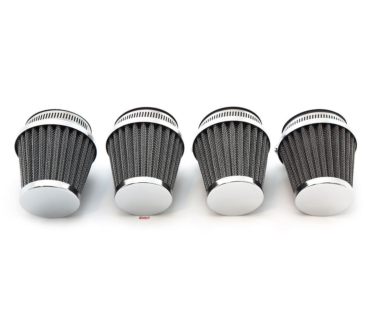 Set of 4 Chrome Pod Filters - 45mm - Honda CB750 - 1977-1978