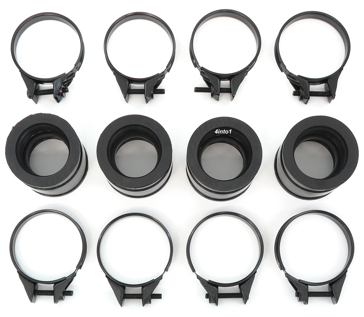 Intake Insulator Set With Clamps - Honda CB500K CB550K CB550F