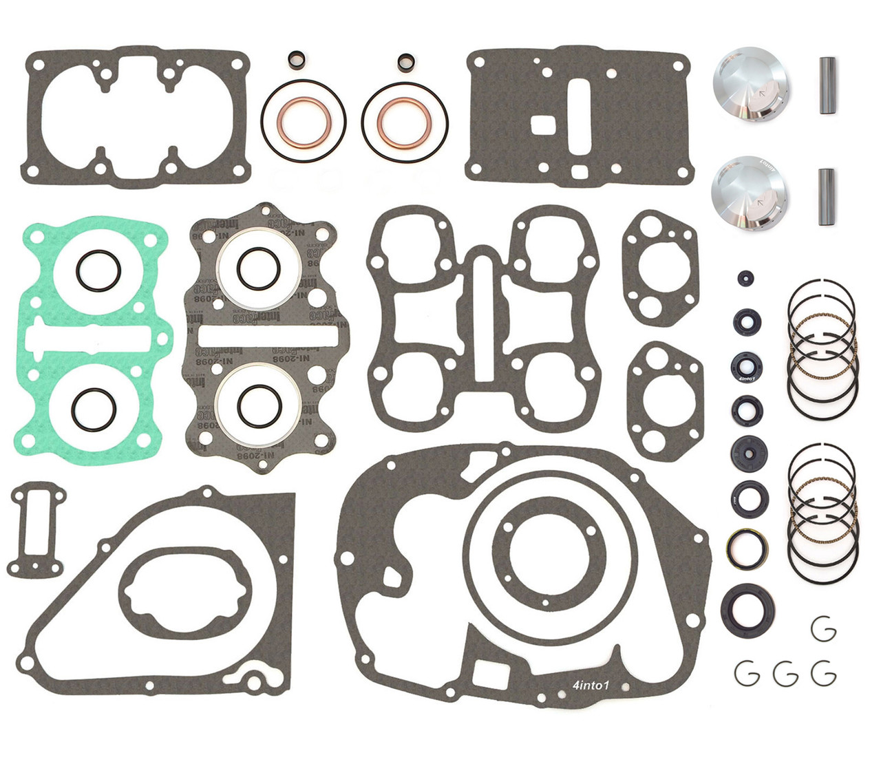 SL350K Engine Seals Complete Engine Rebuild Gasket Kit For Honda CB350 ...