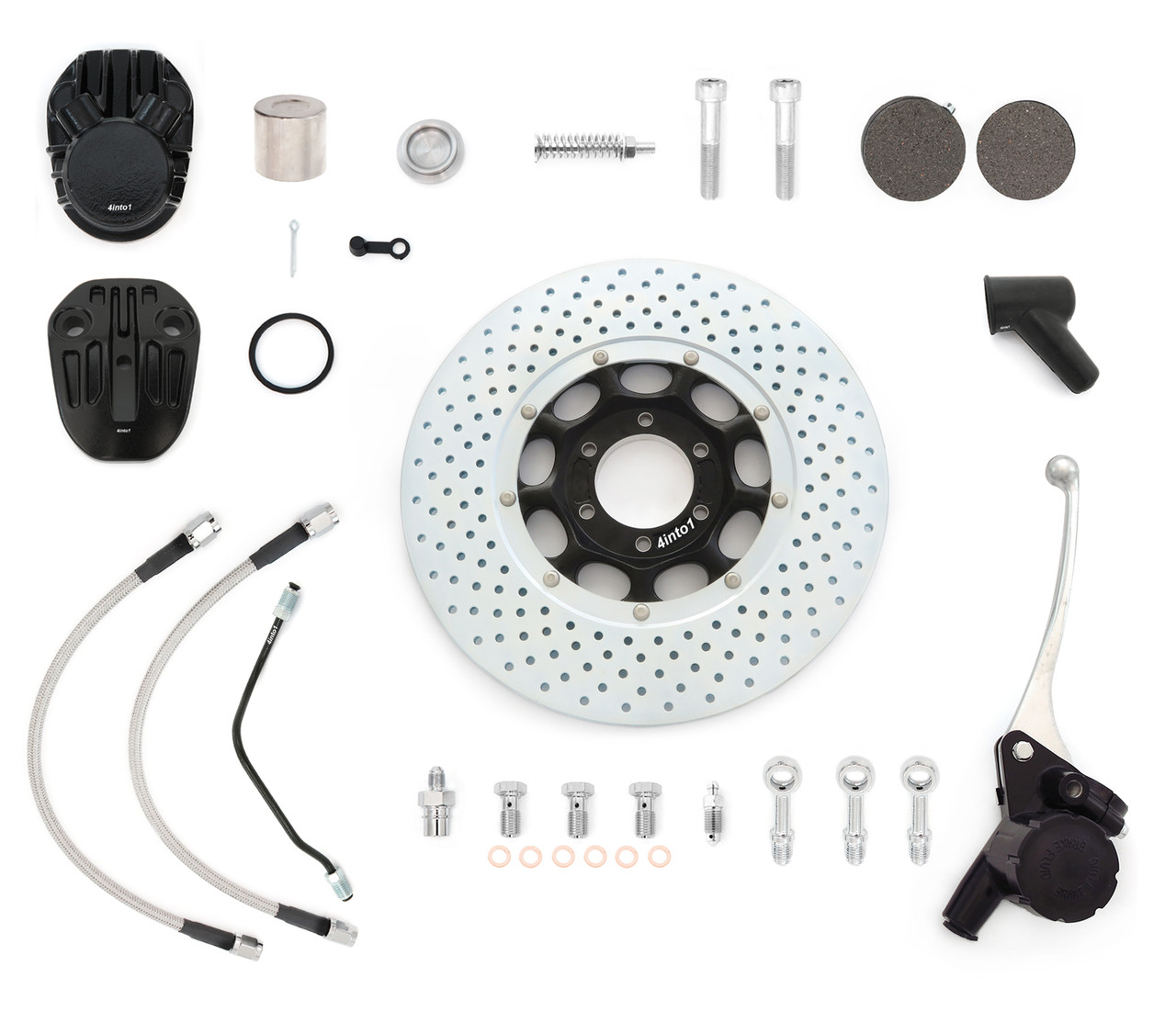 Ultimate Performance Front Brake Kit - Clear Lines - Honda CB750K 1973-1976